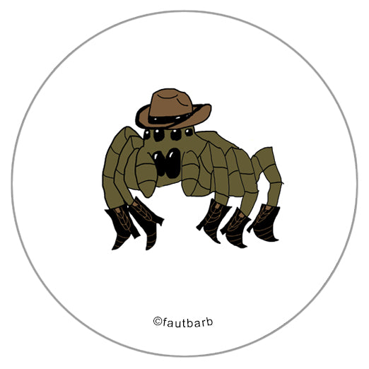 Cowboy Tarantula Button – Beetlebug Art Collective