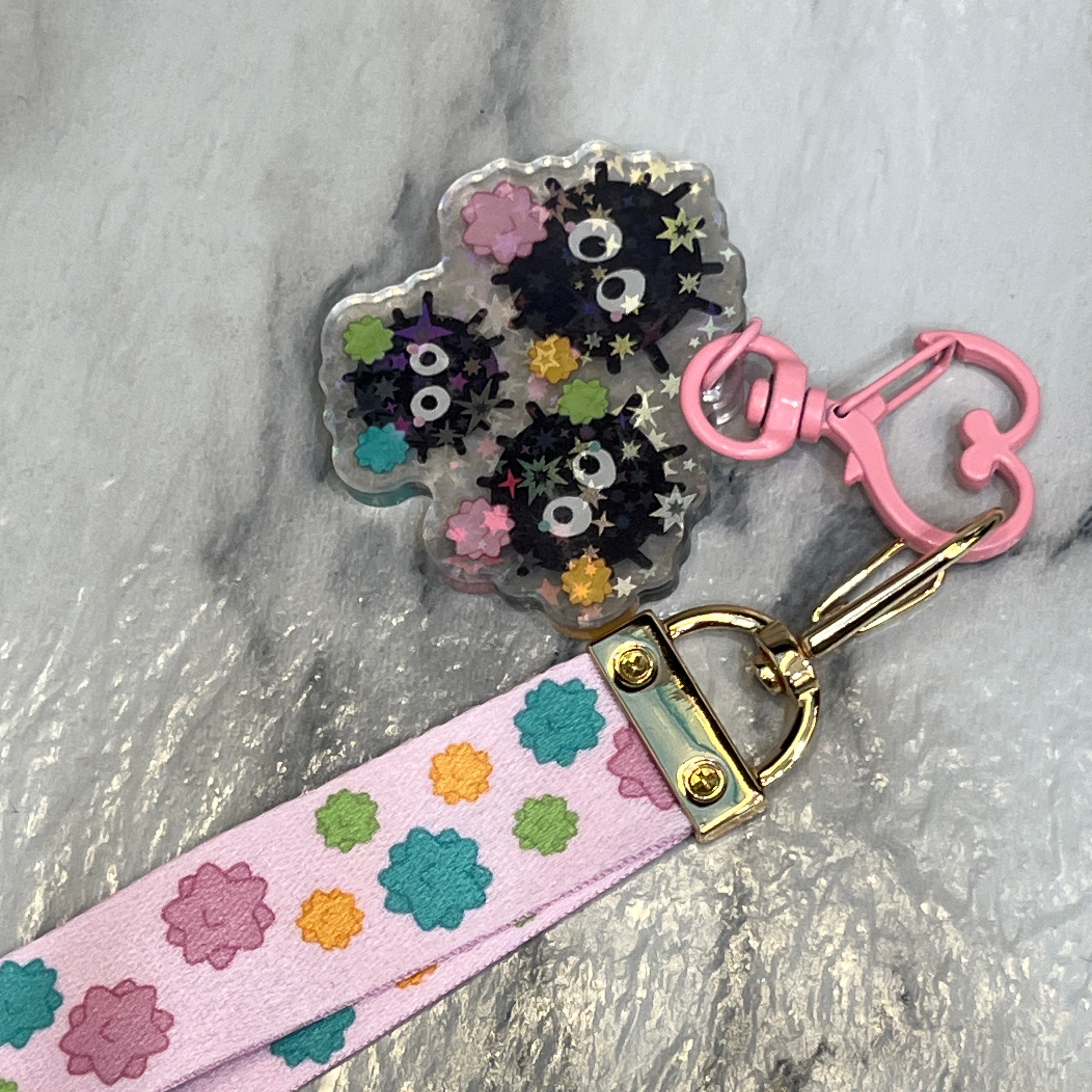Pink Soot Sprite Lanyard – Beetlebug Art Collective