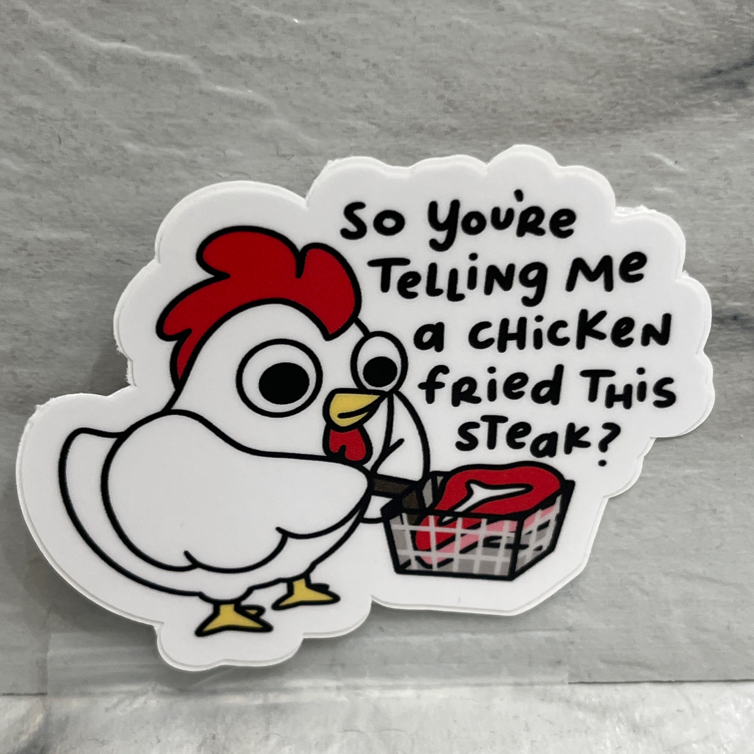 Chicken Fried Steak Sticker – Beetlebug Art Collective