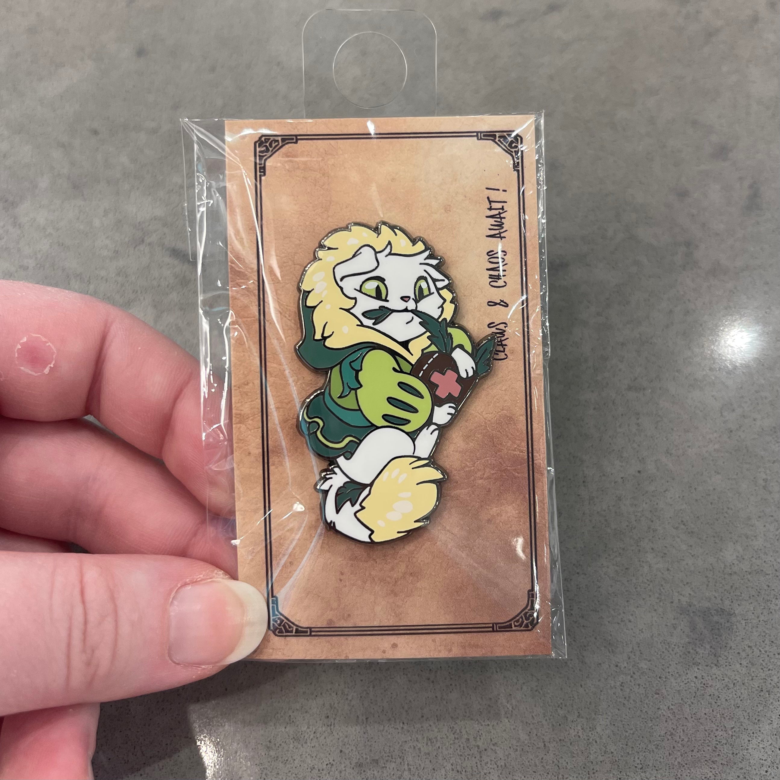 41B - Fluff Enamel Pin – Beetlebug Art Collective