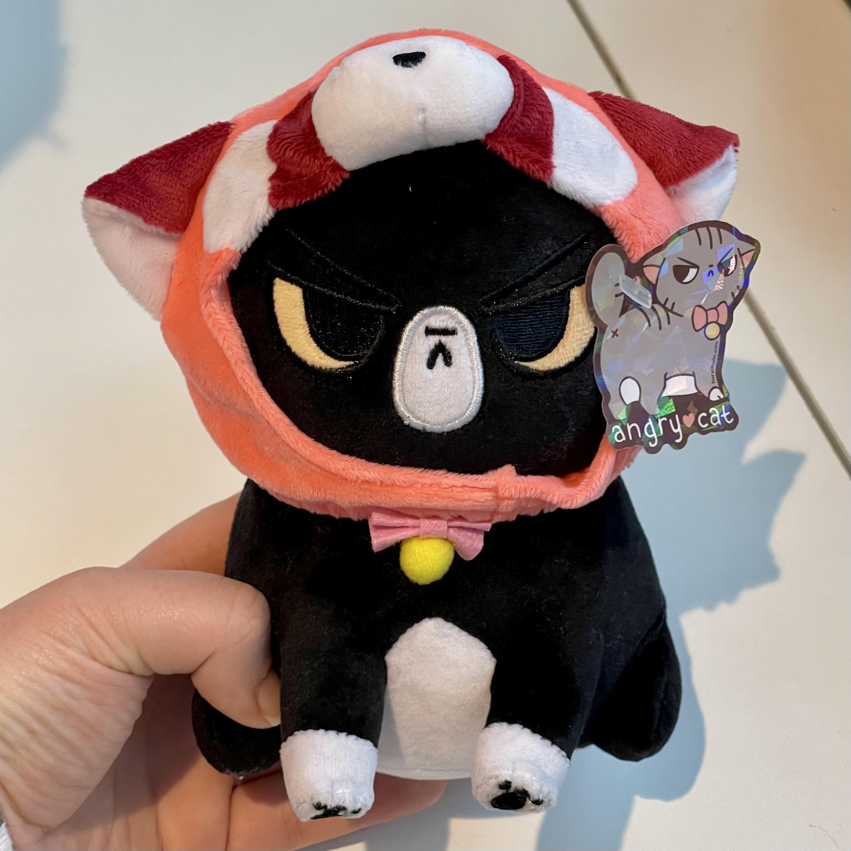 Angry Cat - Tuxedo Black – Beetlebug Art Collective