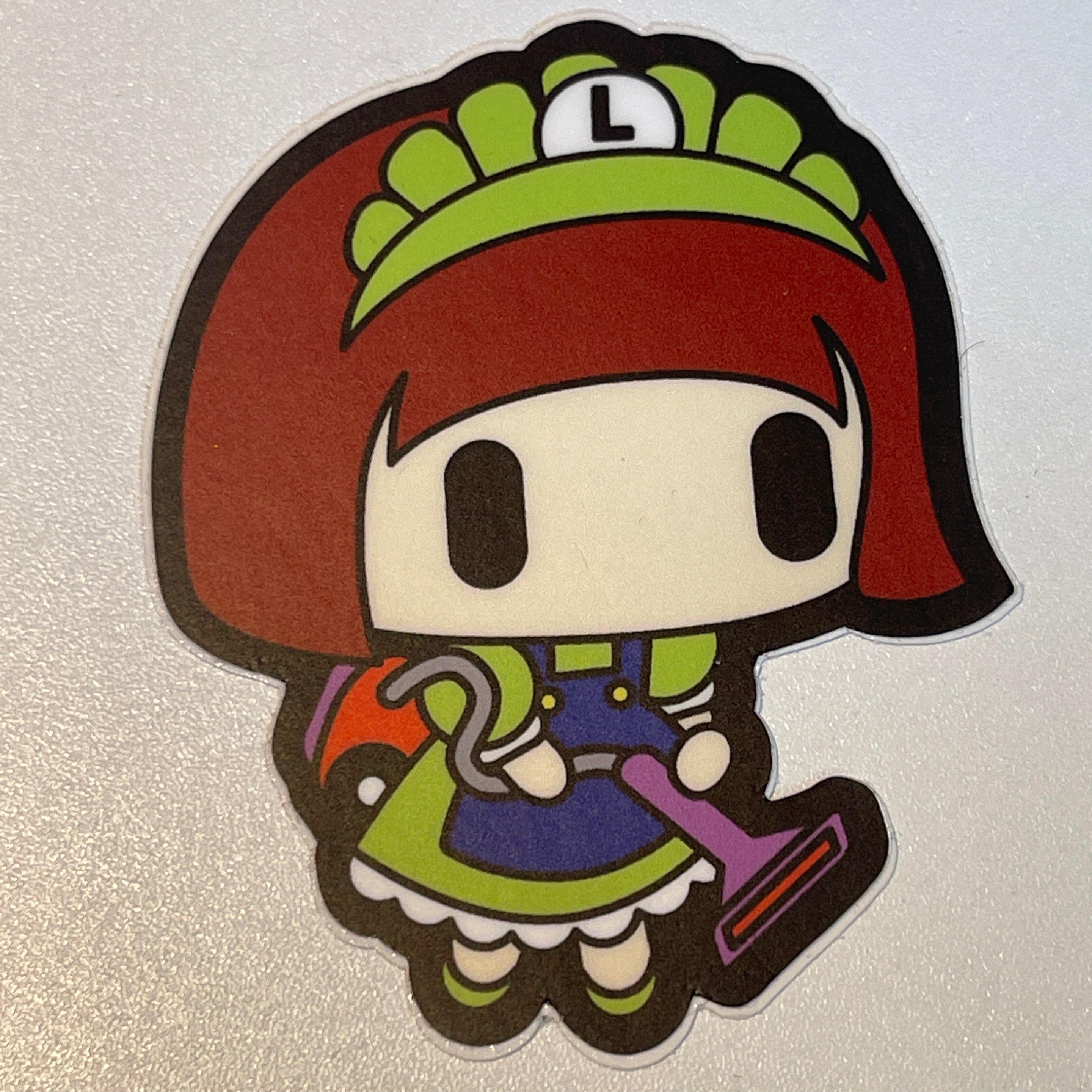 Luigi Maid Sticker – Beetlebug Art Collective